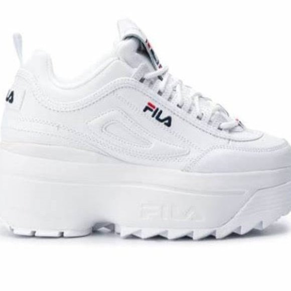 Fila | Shoes | Nib Fila Disruptor 2 Inch Lift Platform White | Poshmark